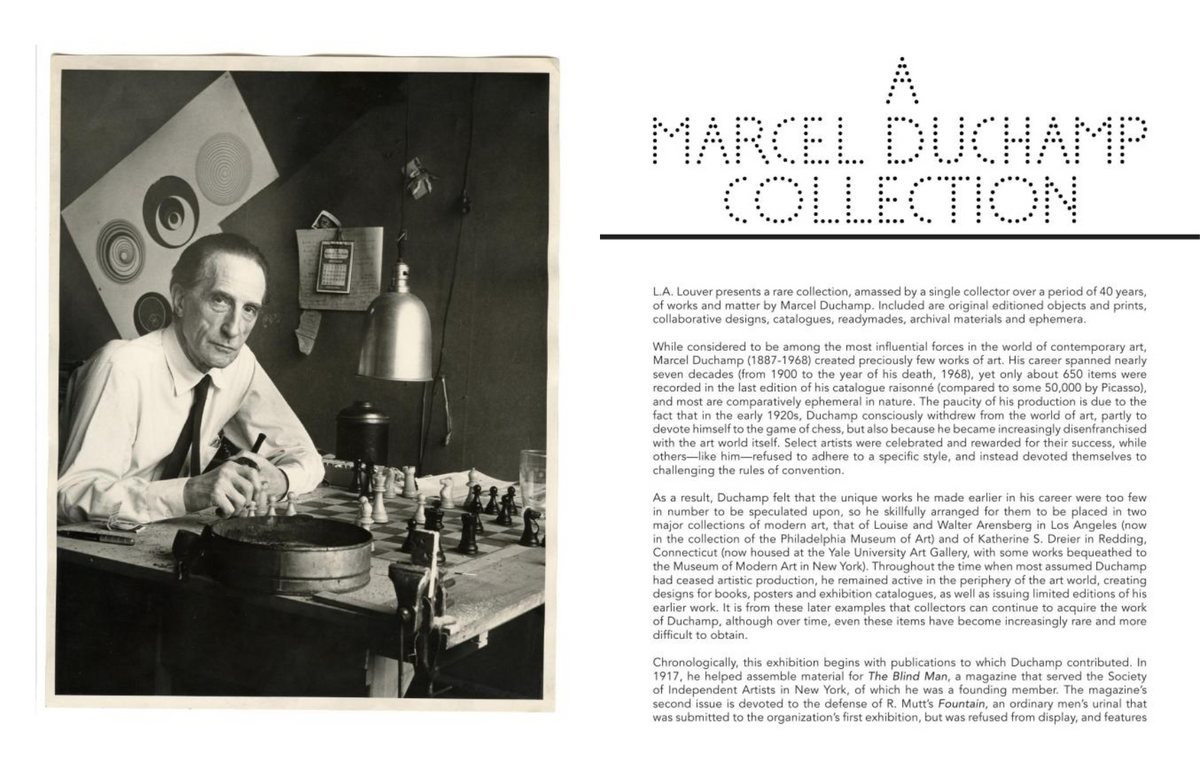 A Marcel Duchamp Collection – L.A. Louver Shop